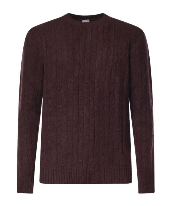 Eleventy Cable-knit Crew-neck Knitted Sweater