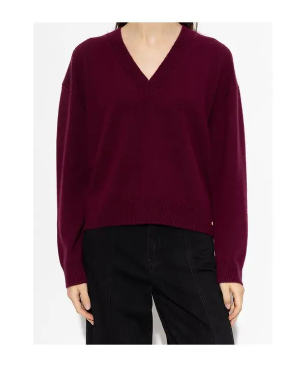 ANINE BING Lee V-neck Knitted Sweater