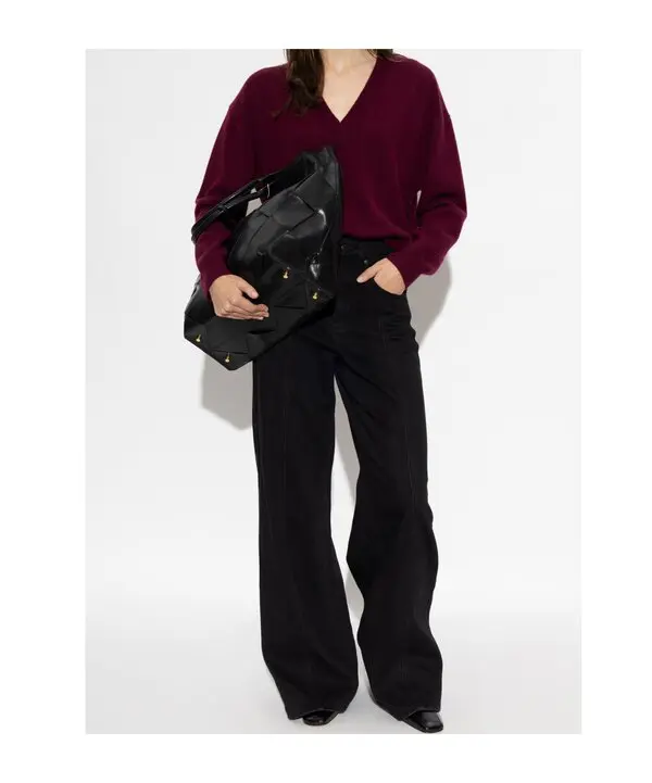 ANINE BING Lee V-neck Knitted Sweater