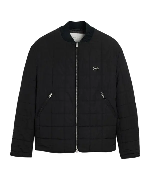 AMI Paris Long-sleeved Padded Jacket - Black