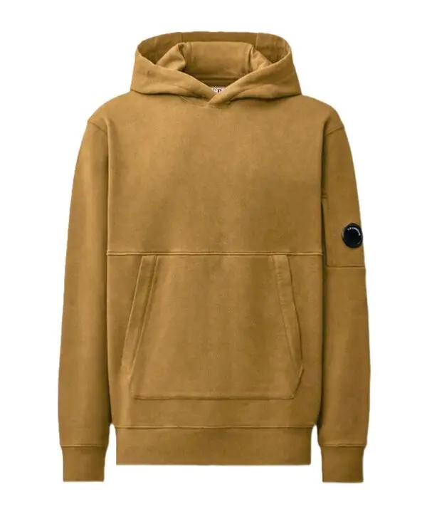 C.P. COMPANY Diagonal Raised Fleece Lens Hooded Sweatshirt