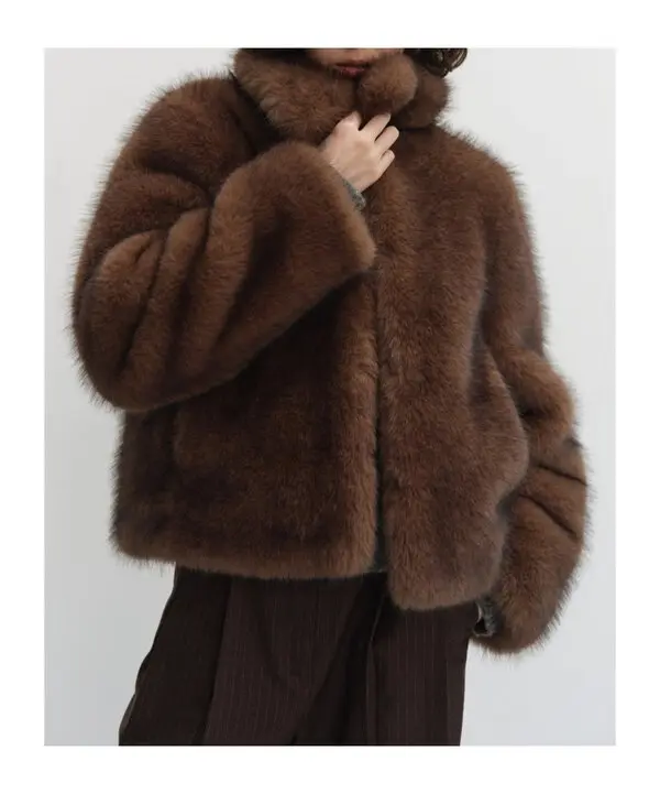 DUNST Long-sleeved Cropped Coat