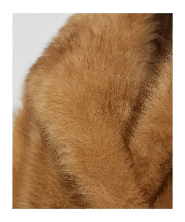 STAND STUDIO Vanja Faux Fur Coat - Brown