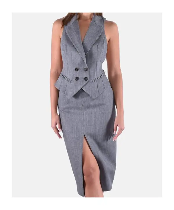 Elisabetta Franchi Lettering Printed Vest