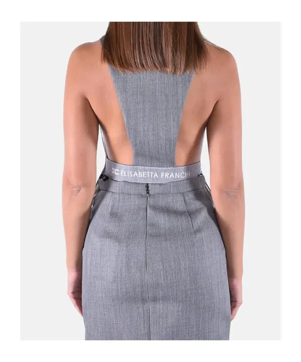 Elisabetta Franchi Lettering Printed Vest