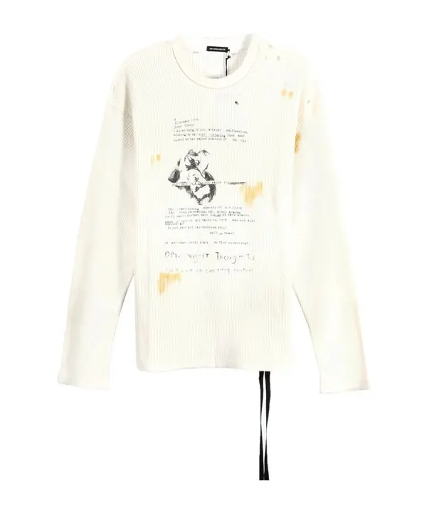 ANN DEMEULEMEESTER Emil Dear Diary Long Sleeve T-shirt