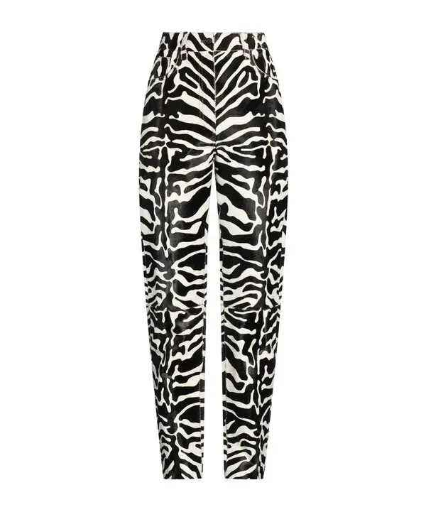 Dolce & Gabbana Leather Trousers