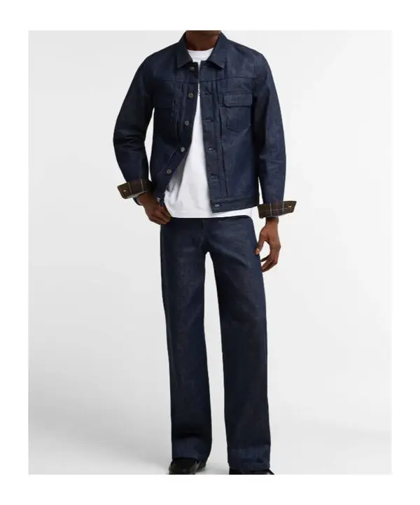 Barbour X A.p.c. Trucker Denim Jacket - Black