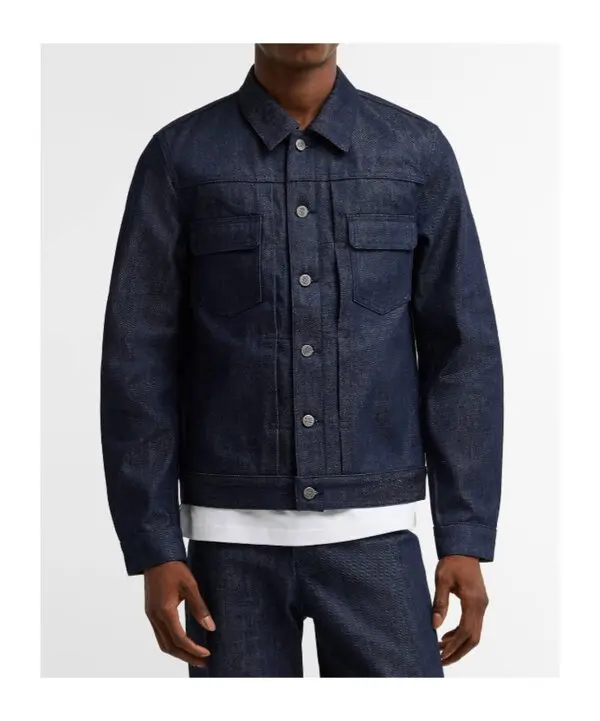 Barbour X A.p.c. Trucker Denim Jacket - Black