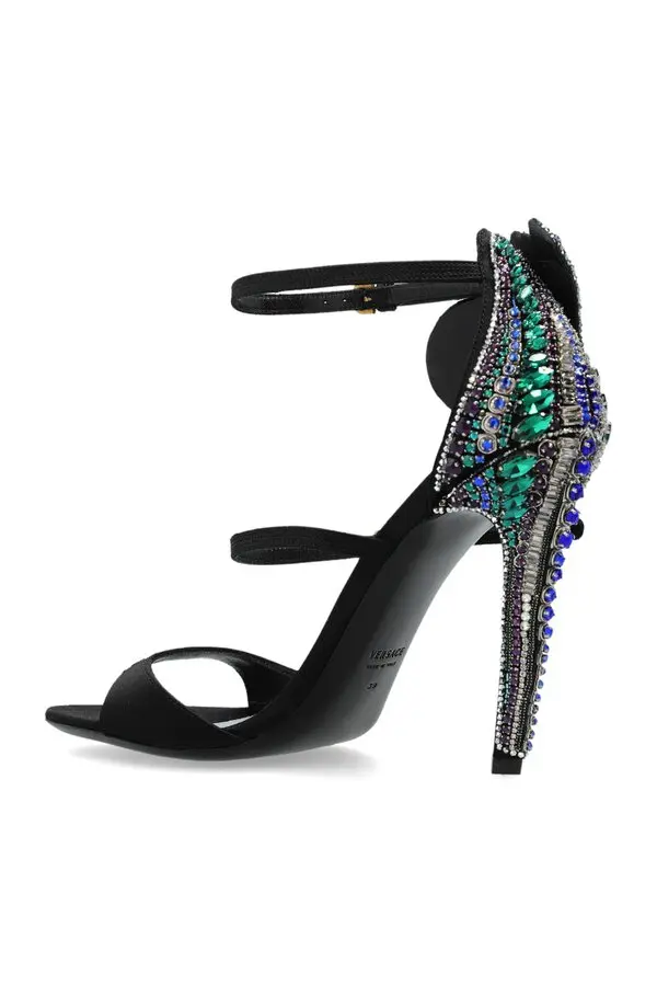Versace Round-toe High-heeled Sandals