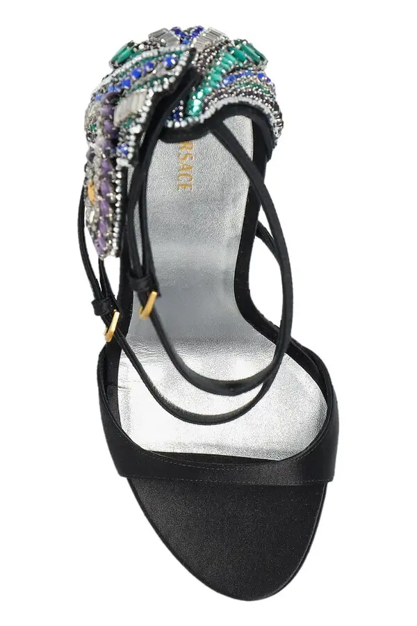 Versace Round-toe High-heeled Sandals