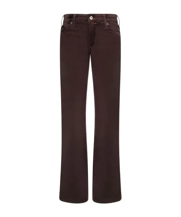 7 For All Mankind Leggy Bootcut In Velvet - Chocolate