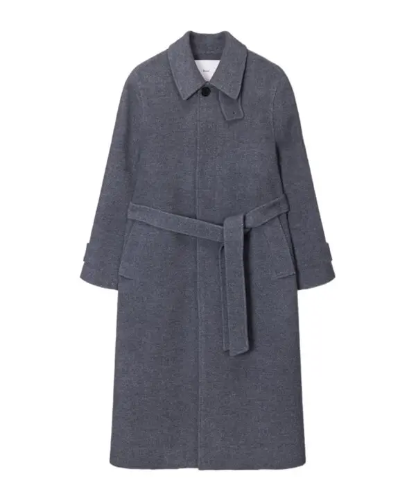 DUNST Cashmere Trench Coat With Tie-waist - Gray