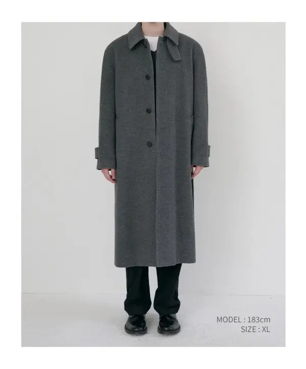 DUNST Cashmere Trench Coat With Tie-waist