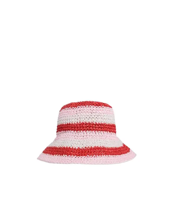 Barbour Crocheted Bucket Hat - Pink