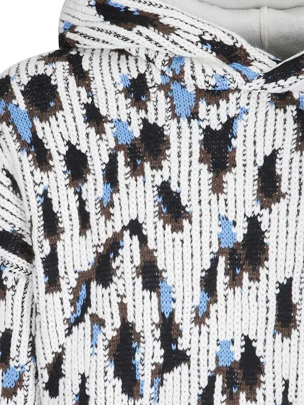 PDFCHANNEL Pdf Patterned Knit Hoodie
