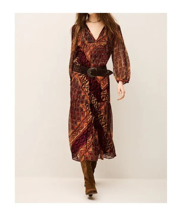 Ba&sh V-neck Printed Dress