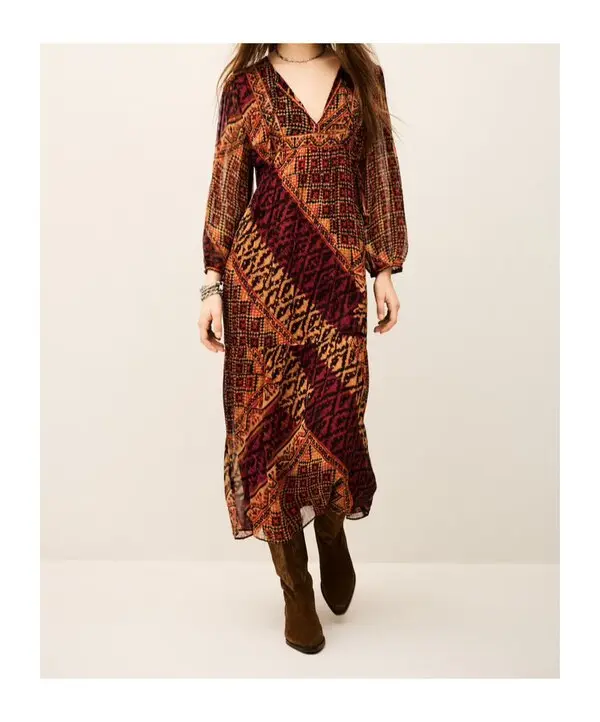 Ba&sh V-neck Printed Dress