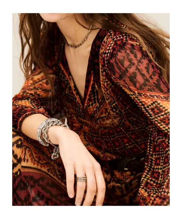 Ba&sh V-neck Printed Dress