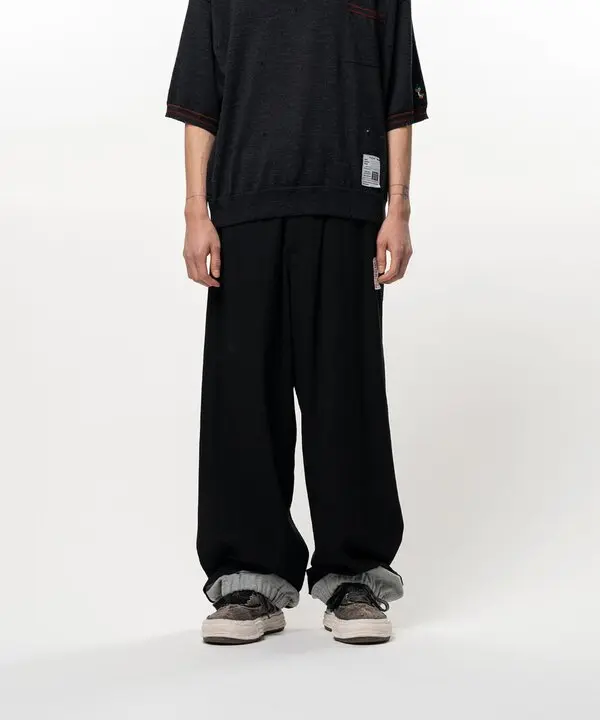 Mihara Yasuhiro Sweat Layered Wool Pants