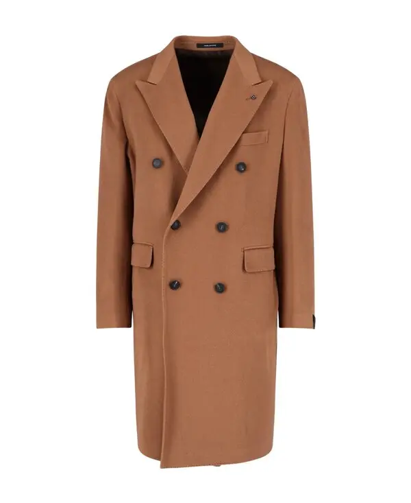 Tagliatore Double-breasted Button Peacoat - Camel