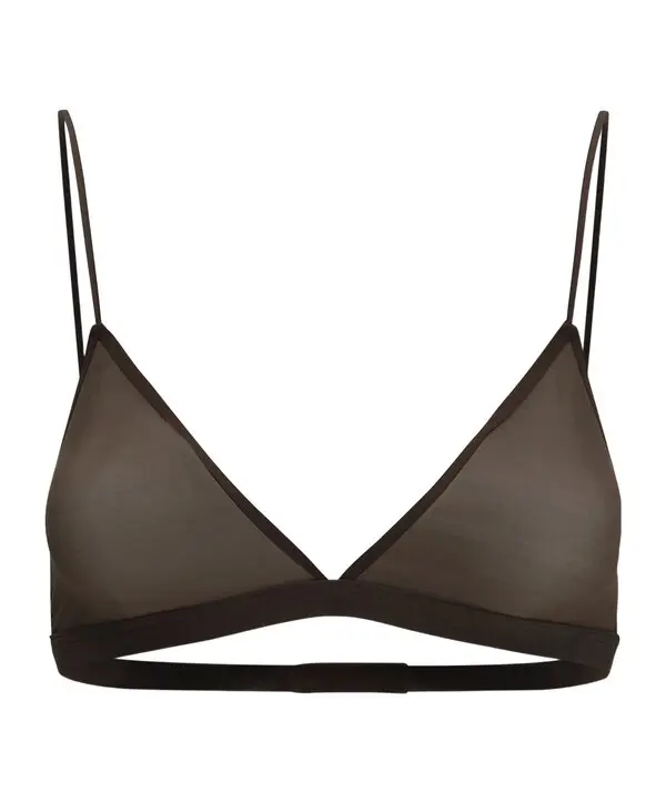 Calvin Klein Ruby Sheer Triangle Bra - Brown