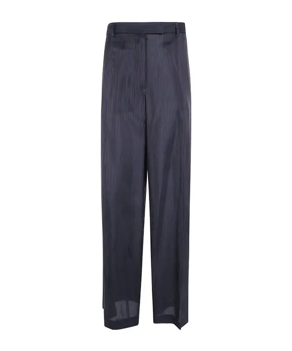 Dries Van Noten Wide Leg Cupro Pants
