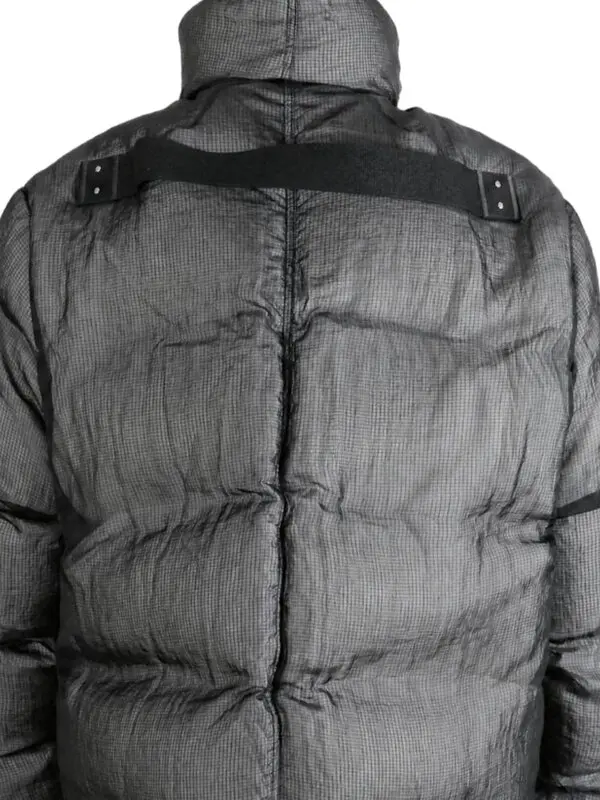 Rick Owens Turtle Funnel-neck Zipped Padded Jacket