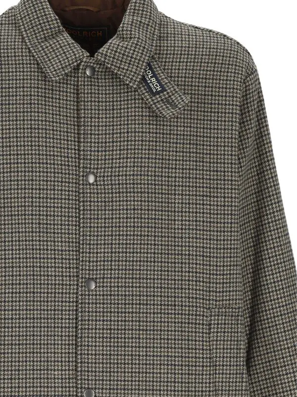 Woolrich Plaid Long-sleeved Jacket