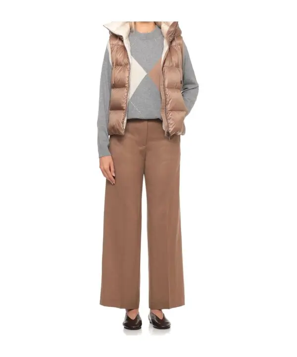 Peserico Intarsia Knitted Sweater - Gray