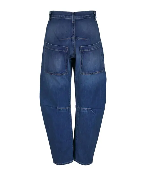 NILI LOTAN Shon Bedford Patch-pocket Jeans - Blue
