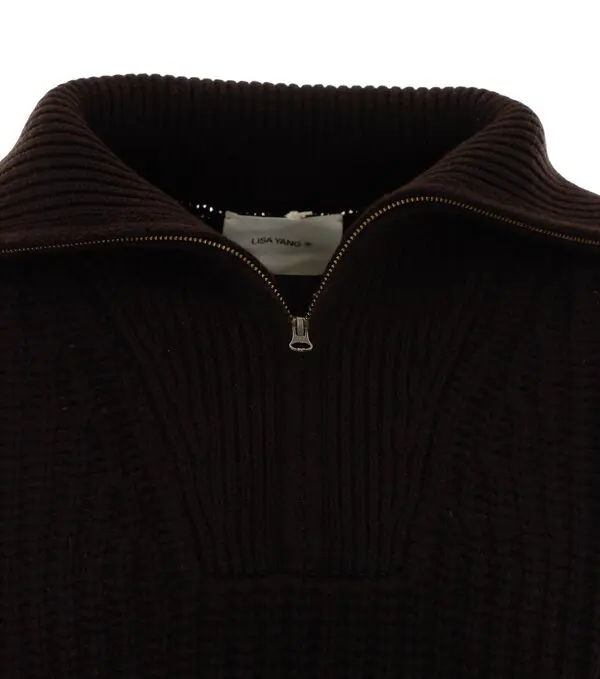 LISA YANG Rafferty Half-zip Sweater