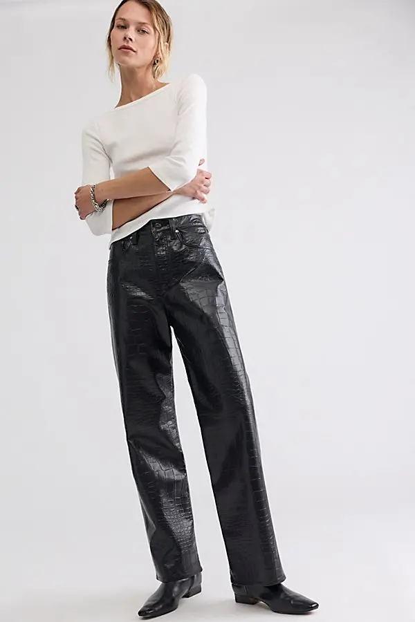 AGOLDE Verica Pants - Croc