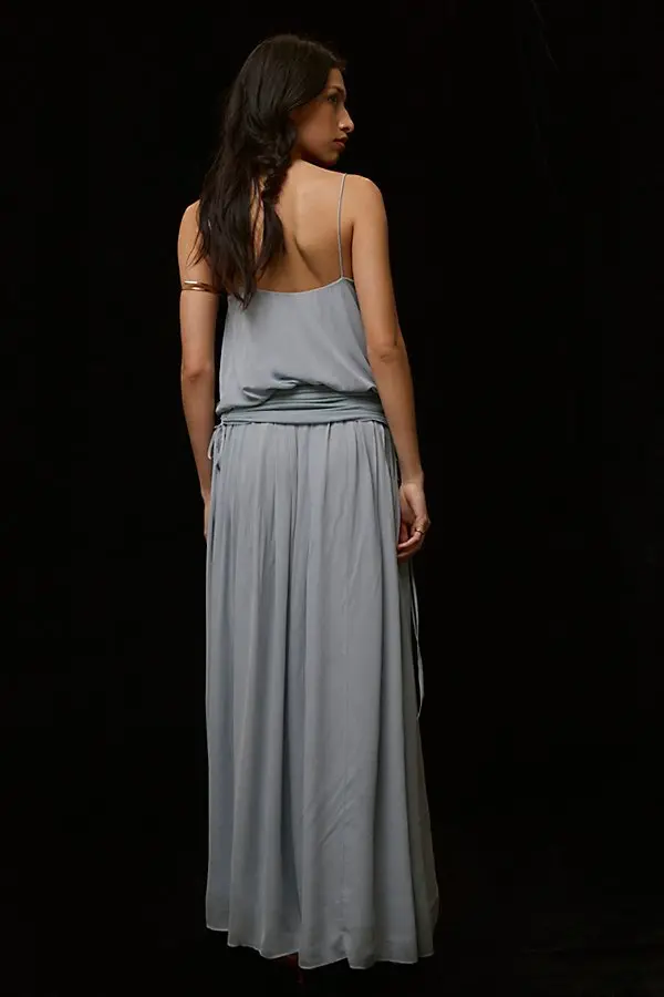Bec & Bridge Camille Blouson Maxi Dress - Cloud Blue