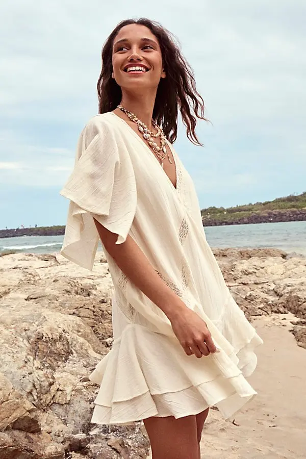 Free People Freya Mini Dress - Moonglow