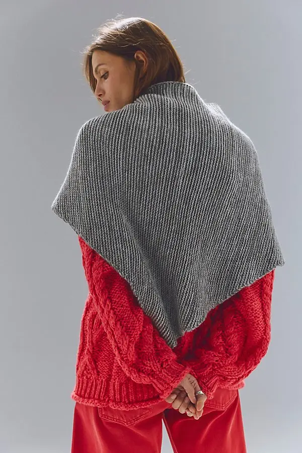 Free People So Marled Shawl - Heather Grey