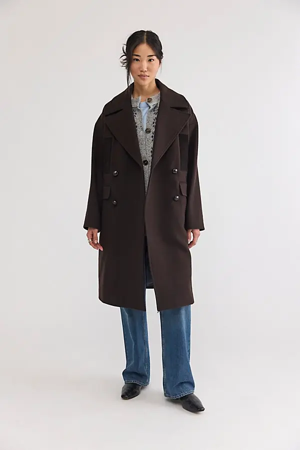 Barbour Vivian Wool Coat - Rustic