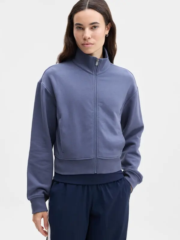 Athleta Forever Fleece Track Jacket