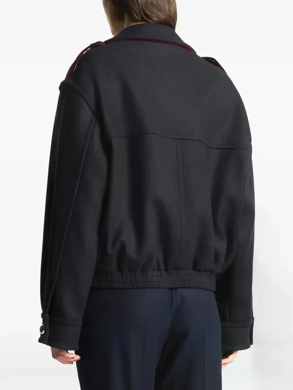 FAY Velvet-trim Hook Jacket