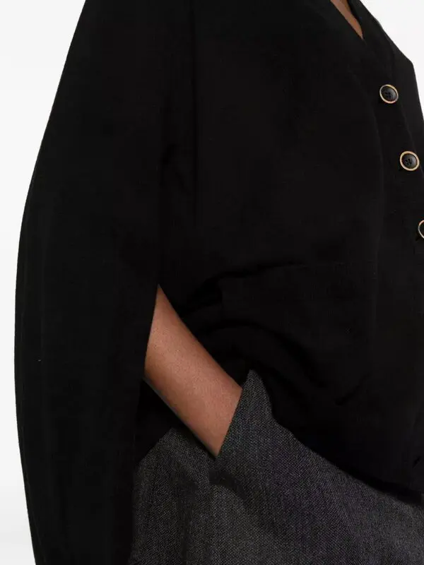 UMA WANG Cape-style V-neck Cardigan