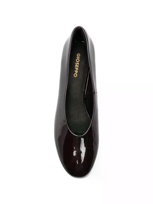GIOSEPPO Patent-finish Block-heel Pumps