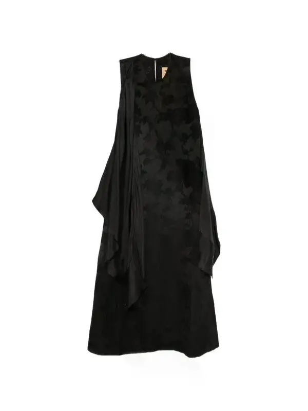 UMA WANG Azzo Floral-devoré Draped Midi Dress