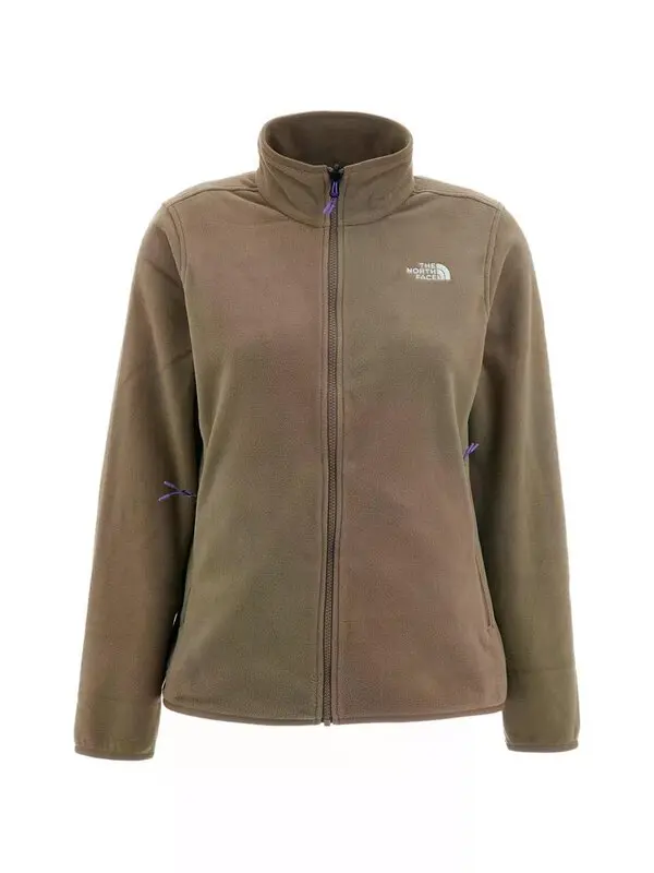 The North Face Glacier Fleece-texture Logo-embroidered Sweatshirt - Brown