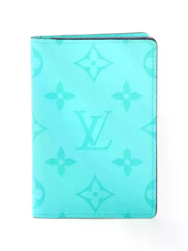 LOUIS VUITTON Pocket Organizer Monogram Taigarama Small Wallets