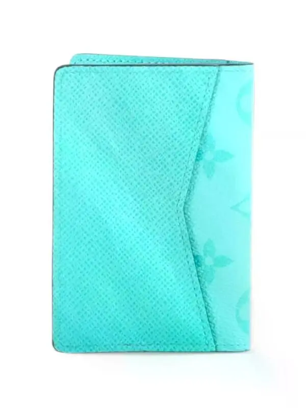 LOUIS VUITTON Pocket Organizer Monogram Taigarama Small Wallets
