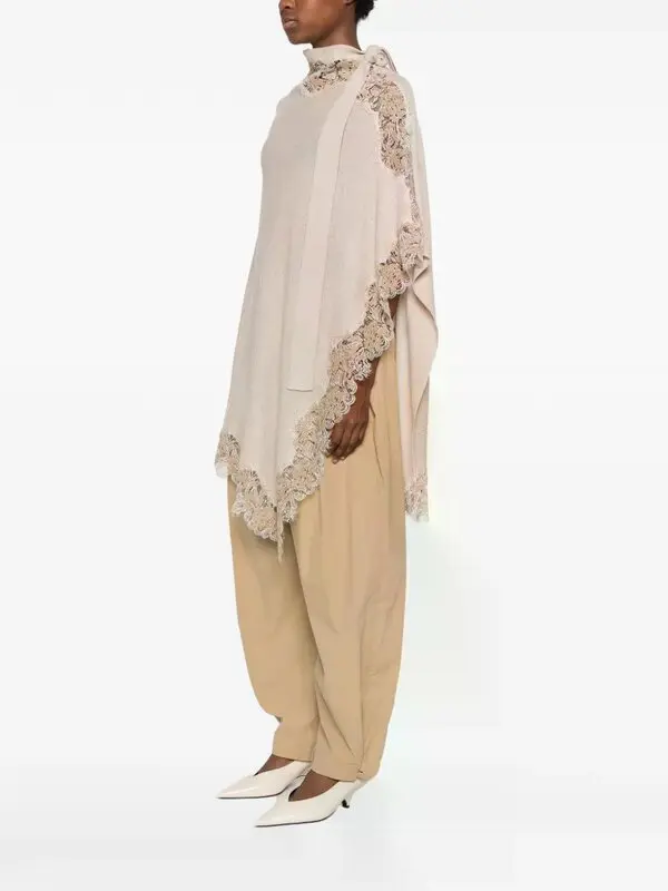 Ermanno Scervino Lace-trim Poncho