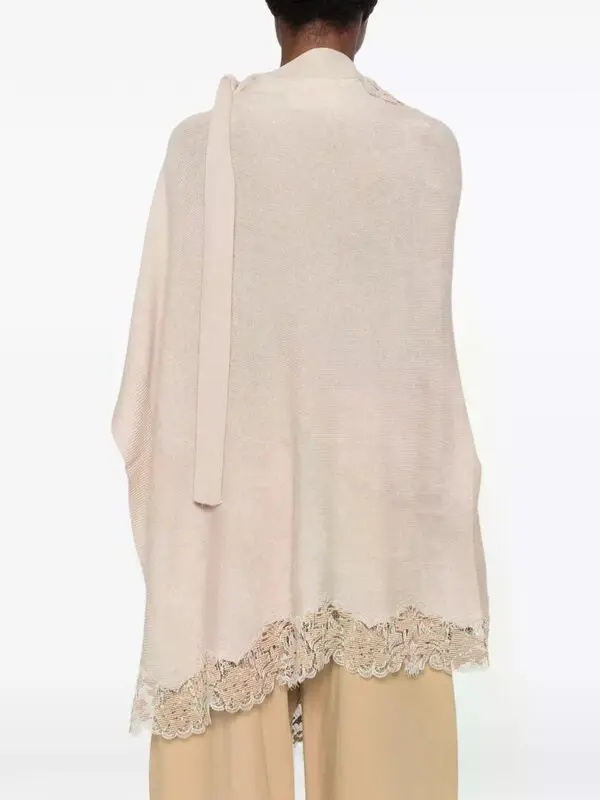 Ermanno Scervino Lace-trim Poncho