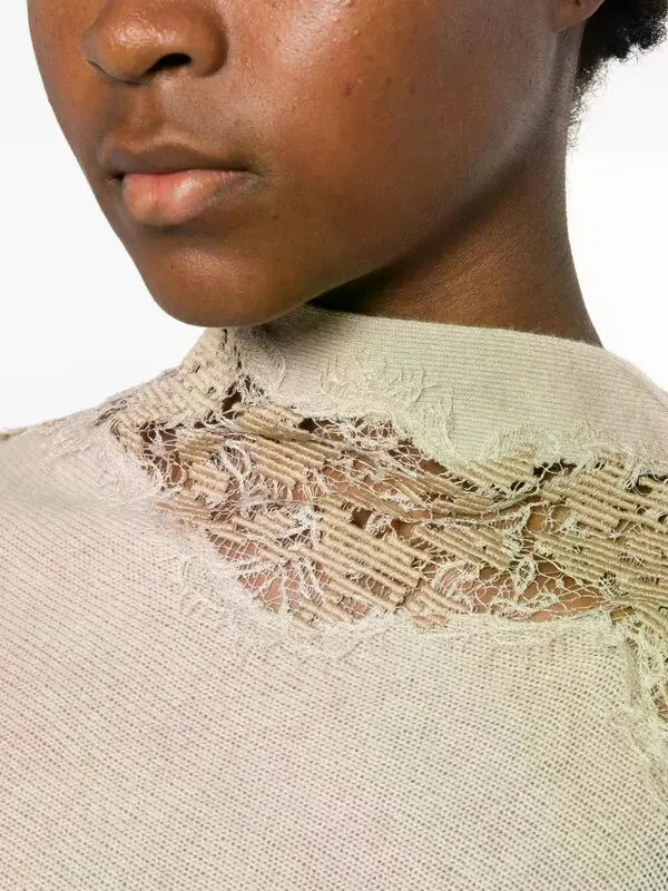 Ermanno Scervino Lace-trim Poncho