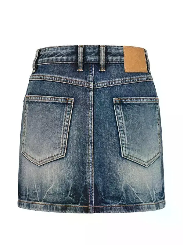 We11Done Check-patchwork Mini Skirt