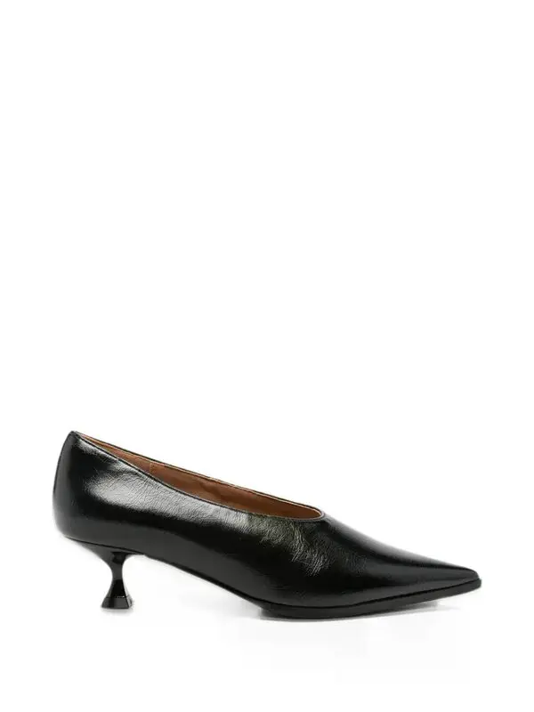 GIOSEPPO Pointed-toe Kitten-heel Pumps - Black